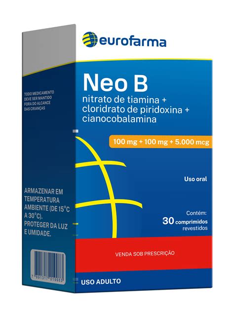 Neo B 5000mcg 30 Comprimidos Farmácias Nissei