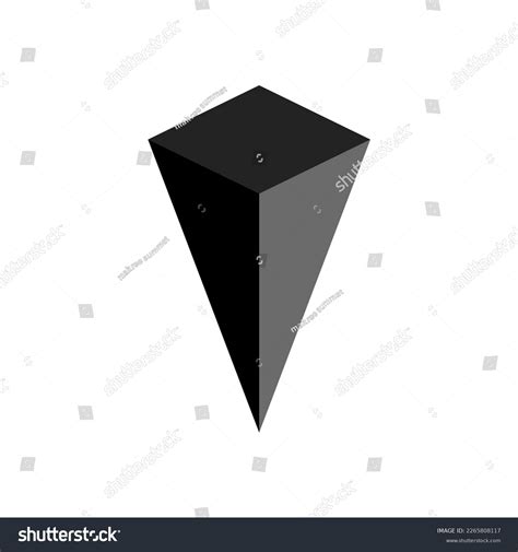 Inverted Triangular Base Pyramid Black On Stock Vector Royalty Free Inverted Triangular Base Pyramid Black On Stock Vector Royalty Free