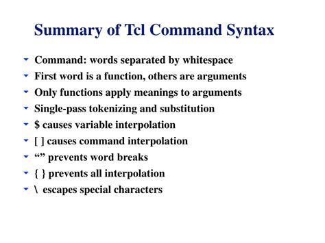 ppt ultimate guide to tcl tk features syntax and examples