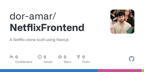 Github Dor Amarnetflixfrontend A Netflix Clone Built Using Nextjs