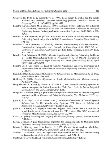 In Tech Control And Scheduling Software For Flexible Manufacturing Cells Pdf