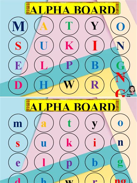 Alpha Board Pdf