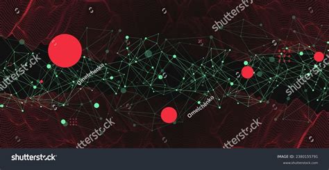 Template Science Technology Presentation Plexus Style Stock Vector Royalty Free 2380155791