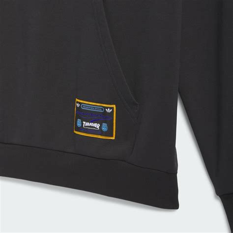 Adidas Argentina X Thrasher Hoodie Black Adidas Thailand