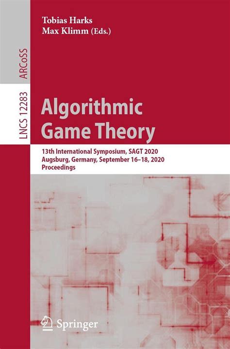 Lecture Notes In Computer Science 12283 Algorithmic Game Theory Ebook Bol