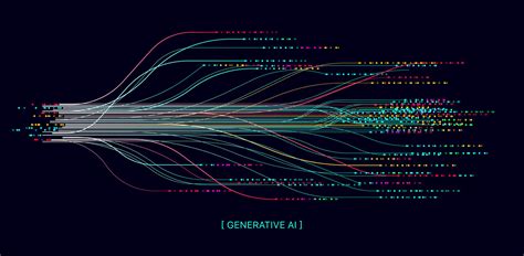 Illustration Of Abstract Stream Information With Cyan Line And Dot Big