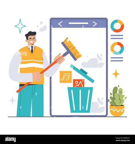 Website Optimization Concept Optimizing Website Data Management Enhancing User Experience With