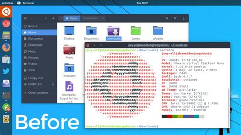 gnome tweak tool now lets you move the gnome application menu out of