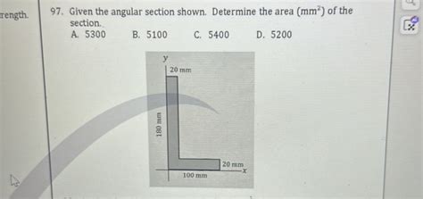 97 Given The Angular Section Shown Determine Studyx 97 Given The Angular Section Shown Determine Studyx