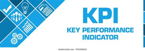 Kpi 파란색 배경에 기록된 주요 스톡 일러스트 1951285561 Shutterstock