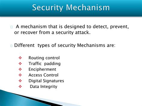 Security Mechanisms | PPTX