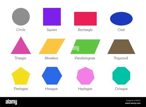 Circle Shape For Kindergarten Stock Vector Images Alamy