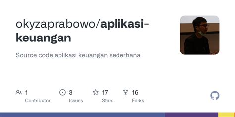 GitHub Okyzaprabowo Aplikasi Keuangan Source Code Aplikasi Keuangan Sederhana