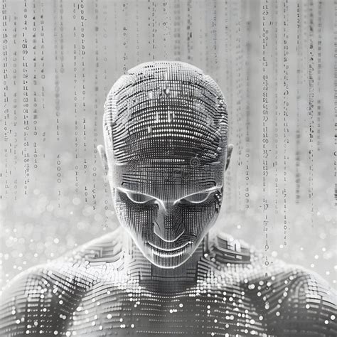 Virtual Human In Binary Code Stock Illustration Illustration Of Algorithm Interface 361354081