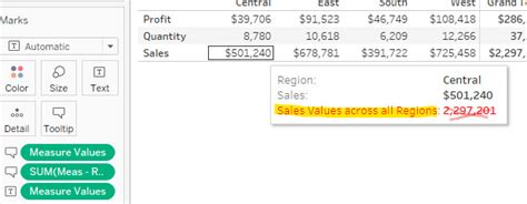 dynamic tool tip using measure names