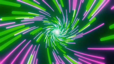 Seamless Loop Abstract Light Streaks Effect Animation Twisted Light Streaks Effect Stock Video