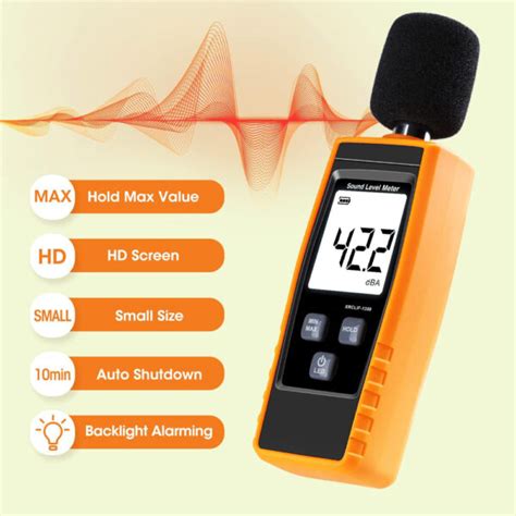 SoundScout Handheld Decibel Meter With Backlight Alarm TruTronica