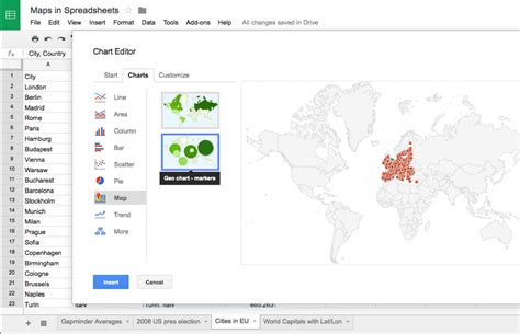 Mapping In Google Spreadsheets Duke Libraries Center For Data And Visualization Sciences