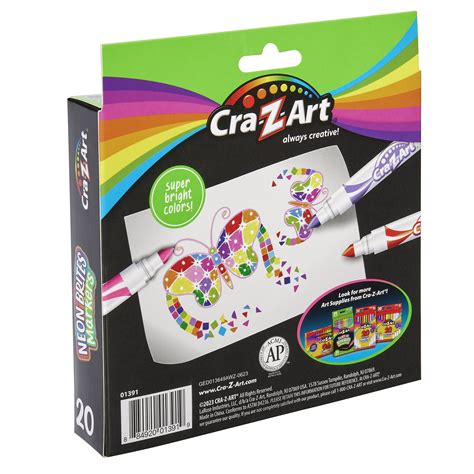 Cra Z Art 20 Count Neon Bold N Bright Markers