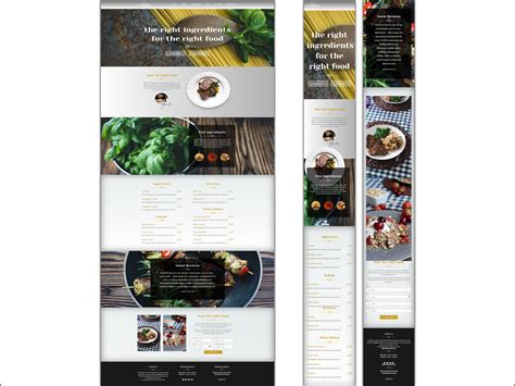 PSD To HTML Restaurant Menu Website By Tariq Jubair On Dribbble