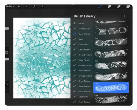Procreate Glass Texture Brushes Seamless Glass Texture For Etsy