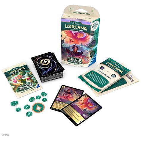 Disney Lorcana Tcg Archazias Island Single Player Deck Amethyst