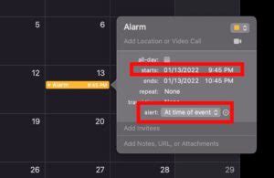 How To Set An Alarm On Mac With Reminders
