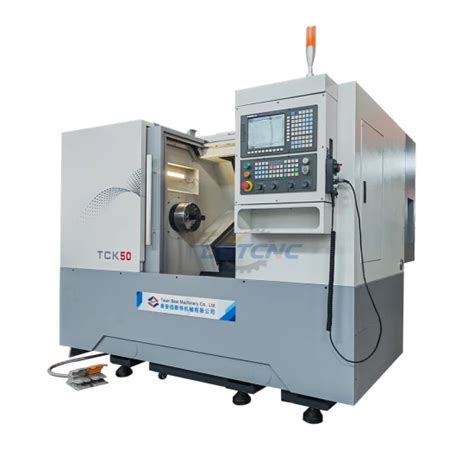 Tck50 Metal Turning Slant Bed Cnc Lathe Machine Tool With High Rigidity Lathe And Cutting Machine