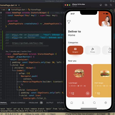 GitHub - Faiz-rhm/Flutter-Food-Delivery: Food delivery UI design in flutter.