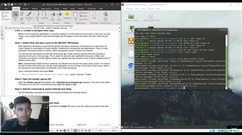 6 2 7 lab build a sample web app in a docker container youtube
