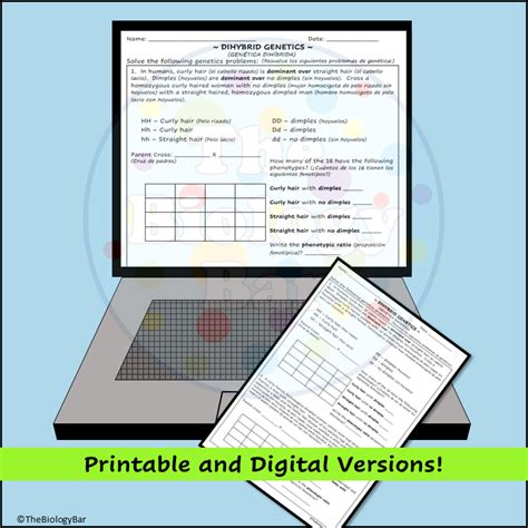 Esl Biology Genetics Dihybrid Problems Made By Teachers