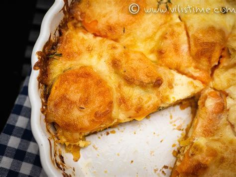 Огретен от сладки картофи с козе сирене и сметана Vilis Time