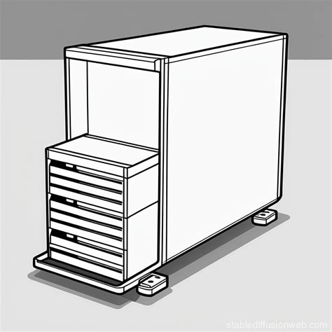 16 Disk Chassis Sketch Stable Diffusion Online