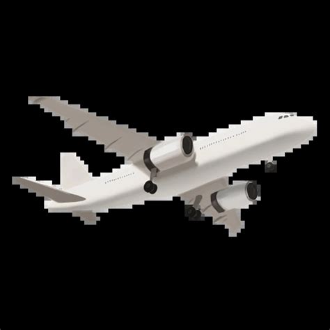 仿真手绘波音飞机 花瓣网