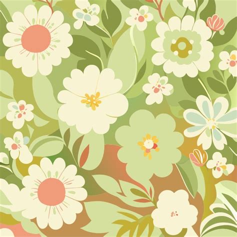 premium vector flowers vector seamless repeating patterns design
