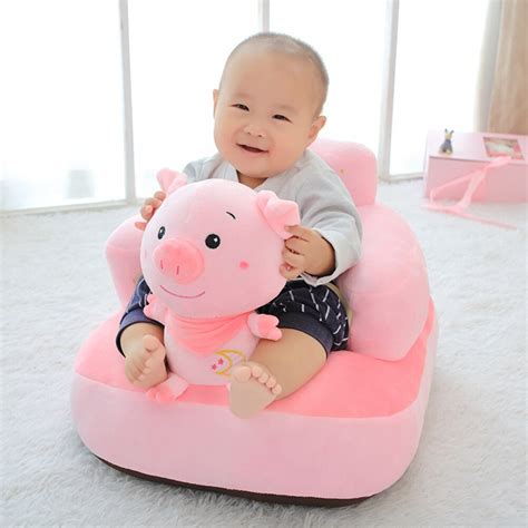 만화 부드러운 유아 아기 좌석 소파 앉는 것을 배우는 좌석 먹이 의자 W면 Aliexpress