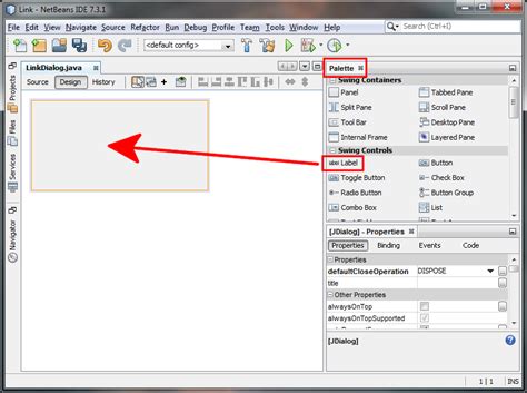 Link In Netbeans JDialog Hani S Omnium Gatherum