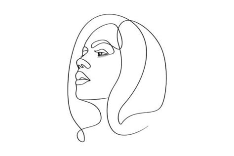 Beauty Salon Eyelash Female Face Linear Graphic By Subujayd · Creative Fabrica