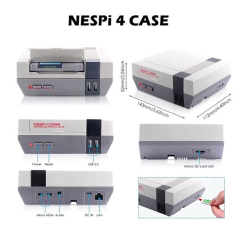 Nes Style Raspberry Pi 4 Mini Console With Ultimate 128 Collection And 1 Controller Retromini