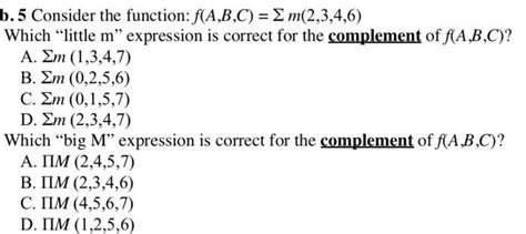 solved b 5 consider the function f a b c ∑m 2 3 4 6