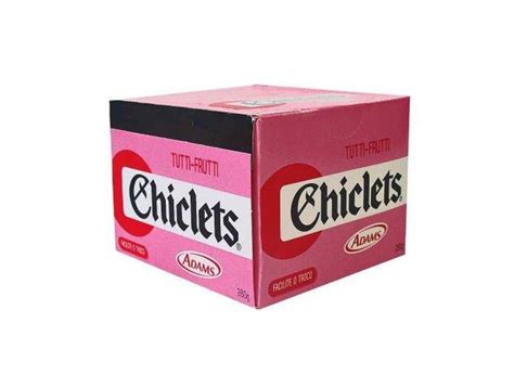 Chiclete Caixinha Chiclets Tutti Frutti 100un Adams Com O Melhor