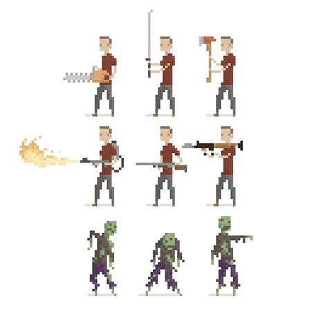 Zombie Apocalypse Pixel Art