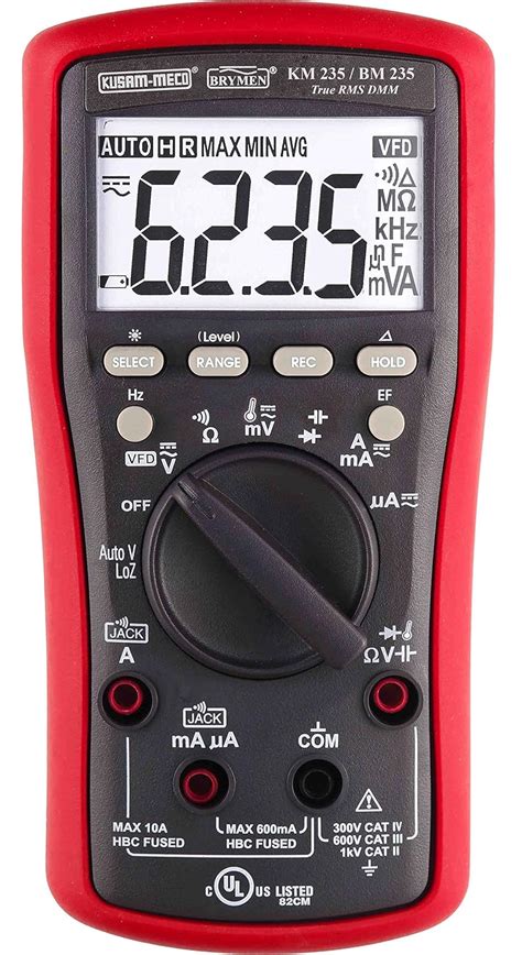 Km 235 3 56 Digit 6000 Counts Trms Dmm With Vfd Ef Detection Amazon