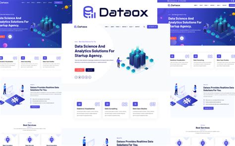 dataox data science and analytics html5 template template witch