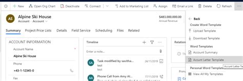 Word Template In Dynamics 365 Softchief Learn