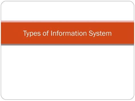 What Are The 5 Main Types Of Management Information Systems Design Talk