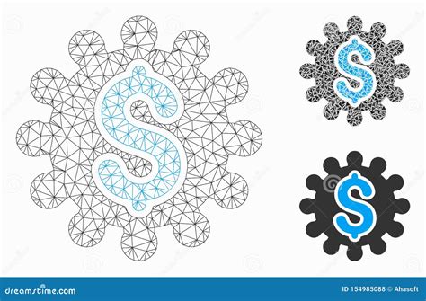 Payment Configuration Vector Mesh Carcass Model And Triangle Mosaic