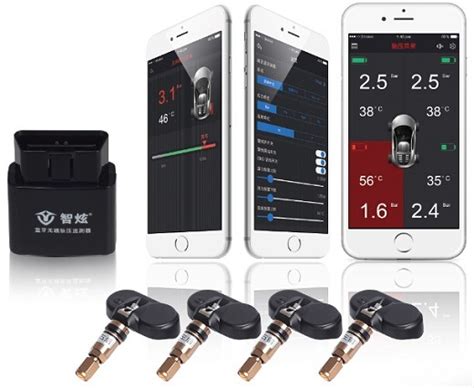 Obd Bluetooth Wireless Tpms Tire Pressure Monitor System Internal Sensor Tpms Tpms And Tire