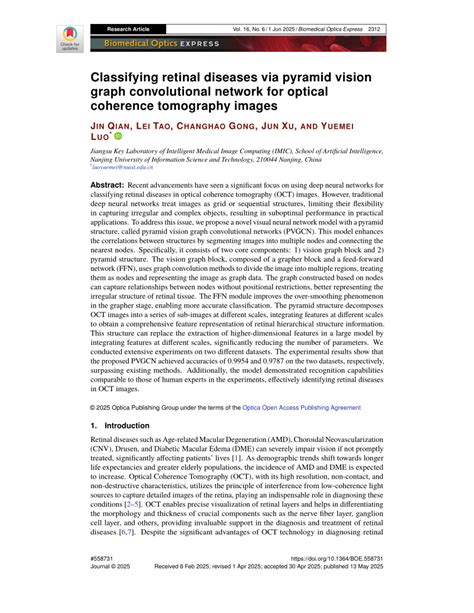 Pdf Classifying Retinal Diseases Via Pyramid Vision Graph