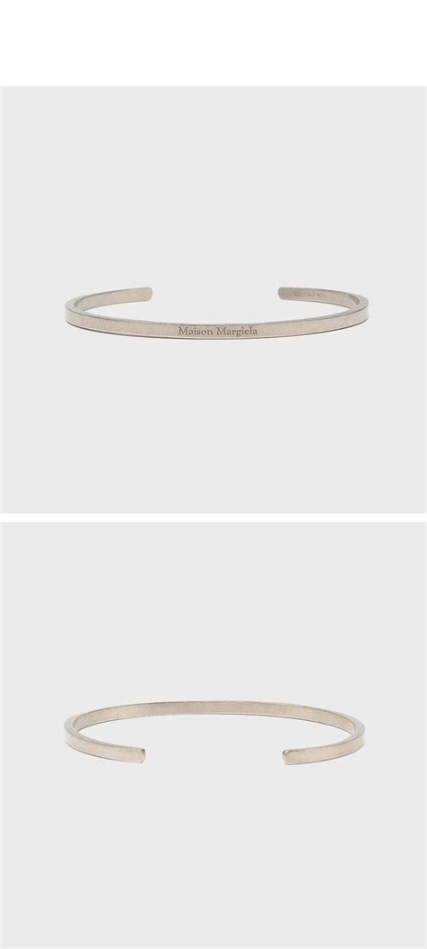 메종마르지엘라 로고 커프 팔찌 실버 Sm1uy0064sv0158 951 감도 깊은 취향 셀렉트샵 29cm